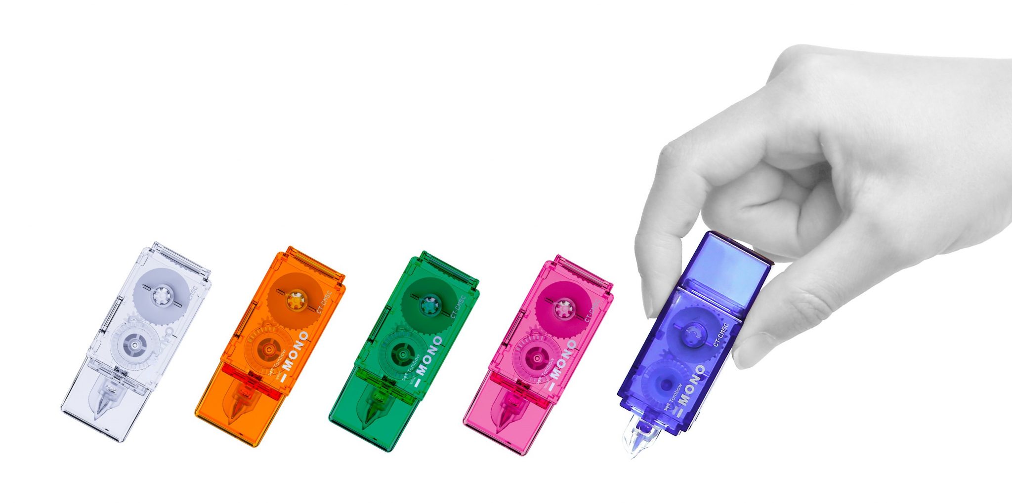 Eraser-sized correction tape “MONO Pocket”Available in limited edition ...